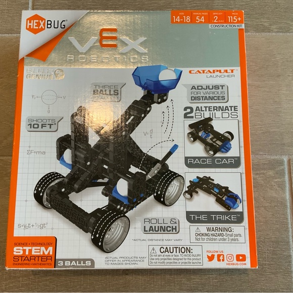 Toys | New Vex Robotics Catapult By Hexbug 115 Pc Construction Kit ...